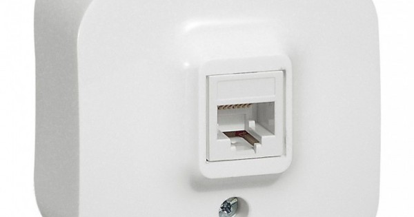 Virštinkinis kompiuterinis lizdas 1xRJ45, UTP 5E cat, Forix Legrand ...