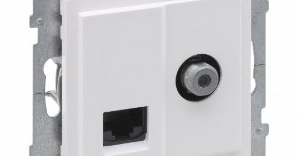 TV / UTP 6 lizdas Niloe Step Legrand 863177 (baltas) | vssistemos.lt